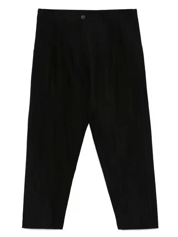 JAN JAN VAN ESSCHE Striped Drop Crotch Trousers