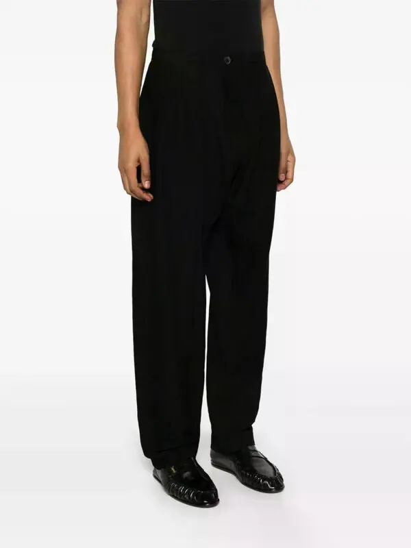 JAN JAN VAN ESSCHE Striped Drop Crotch Trousers