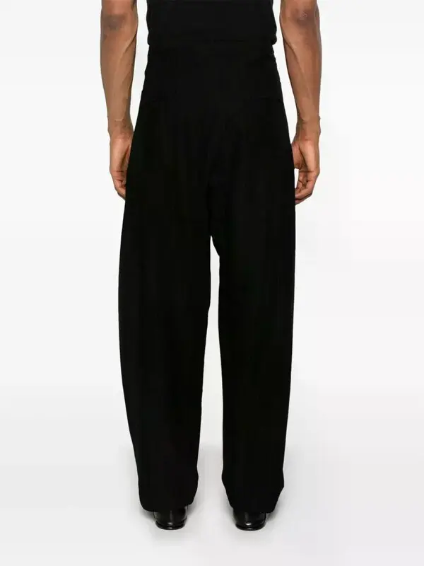 JAN JAN VAN ESSCHE Striped Drop Crotch Trousers