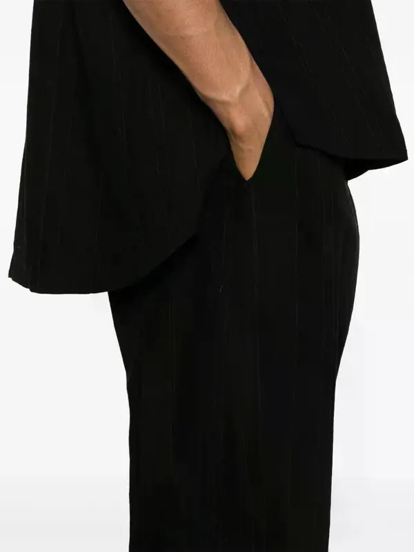 JAN JAN VAN ESSCHE Striped Drop Crotch Trousers