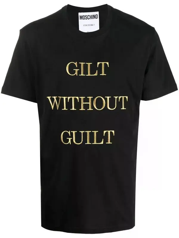 Moschino Slogan-print Short-sleeve T-shirt