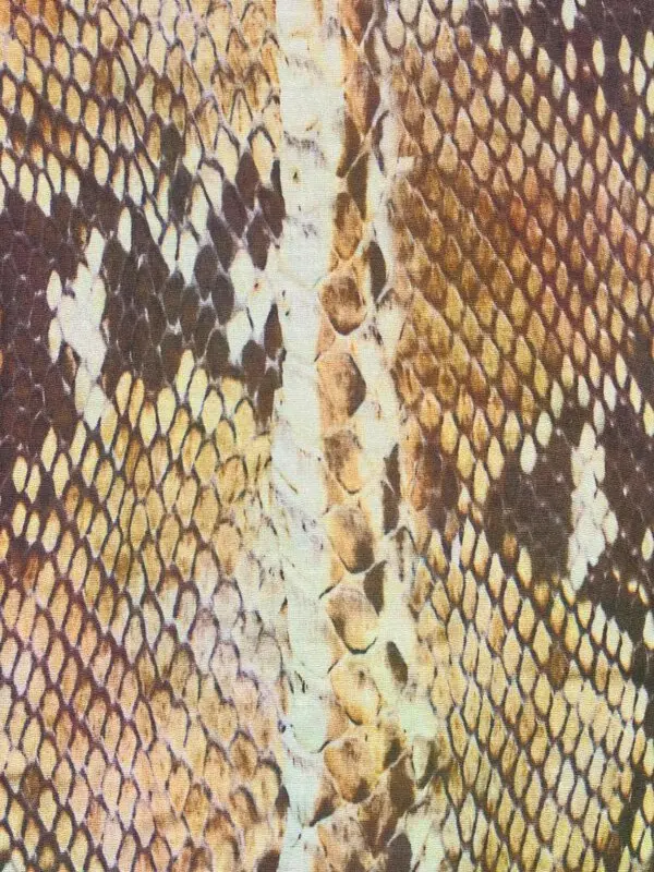 Roberto Cavalli Snakeskin-print Cotton Dress