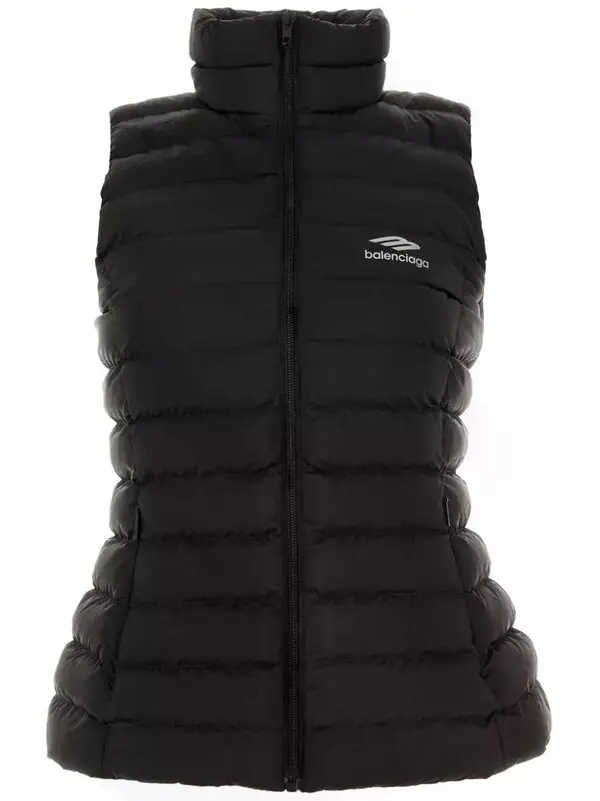 Balenciaga Logo-print Quilted Gilet