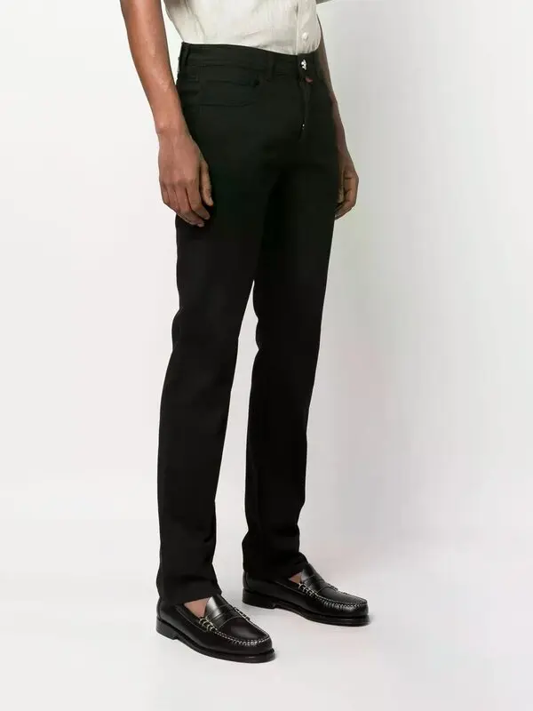 BILLIONAIRE Logo Embroidered Straight-leg Jeans