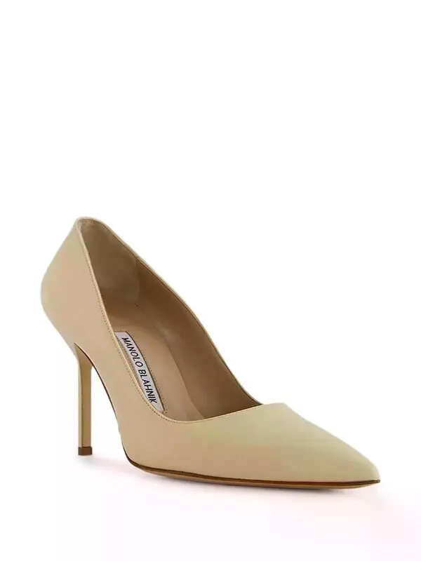 Manolo Blahnik 105mm Leather Pumps