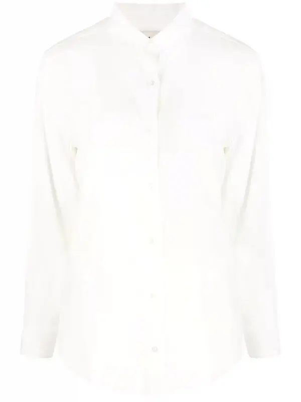 PAULA Long-sleeve Silk Shirt - Neutrals
