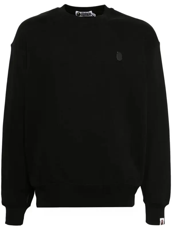 A BATHING APE Logo-patch Sweatshirt - Black