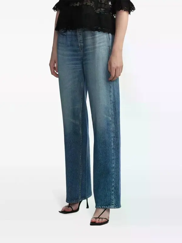 Rag & Bone Logan Mid-rise Wide-leg Jeans