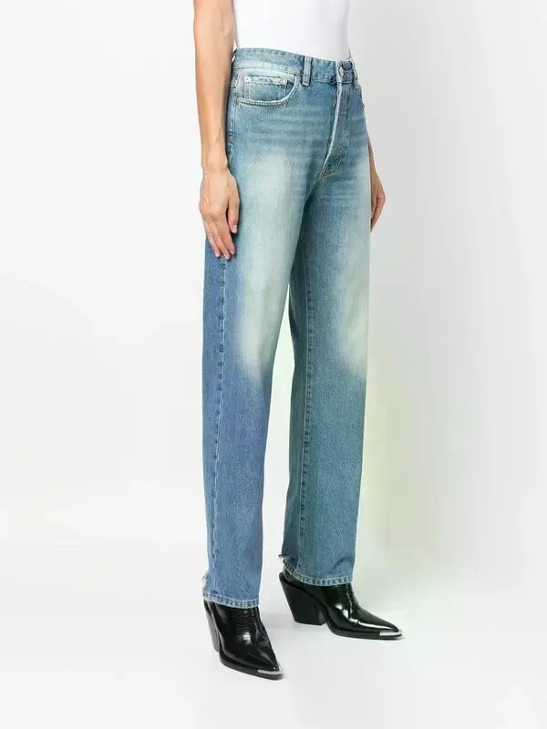 3x1 Distressed Straight-leg Jeans