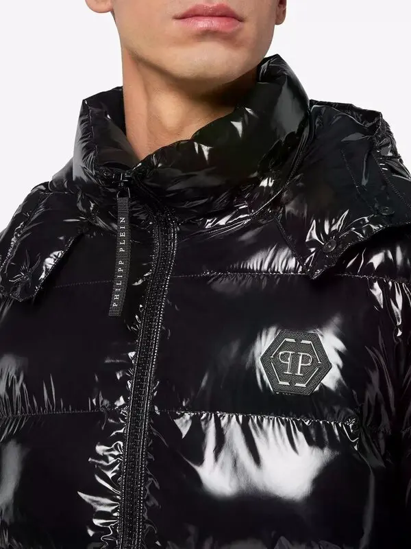 Philipp Plein High-shine Padded Jacket