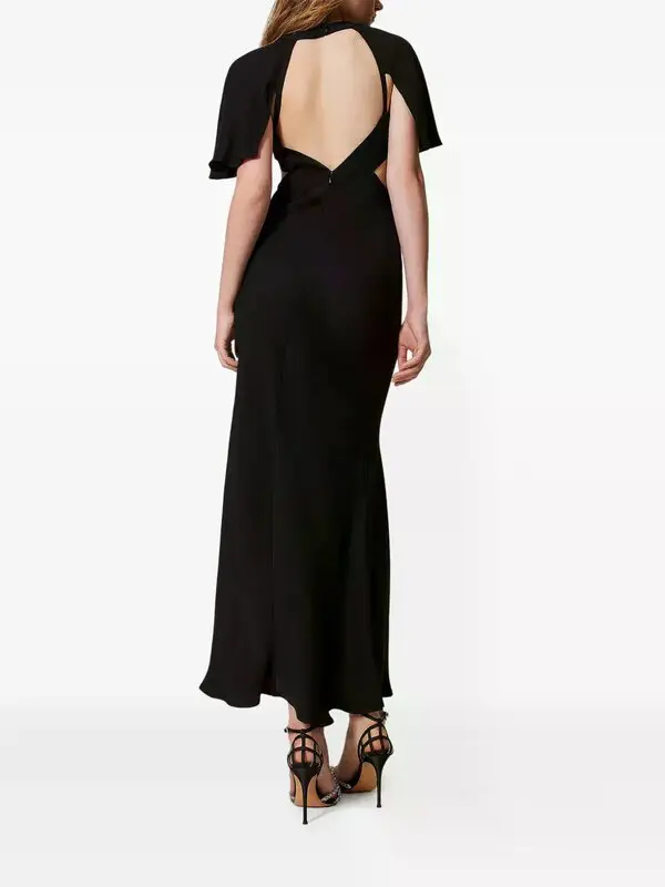 TWINSET Embellished Butterfly Midi Dress