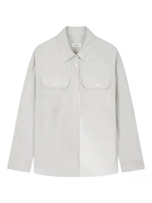 STUDIO TOMBOY Two-pocket Button-up Shirt