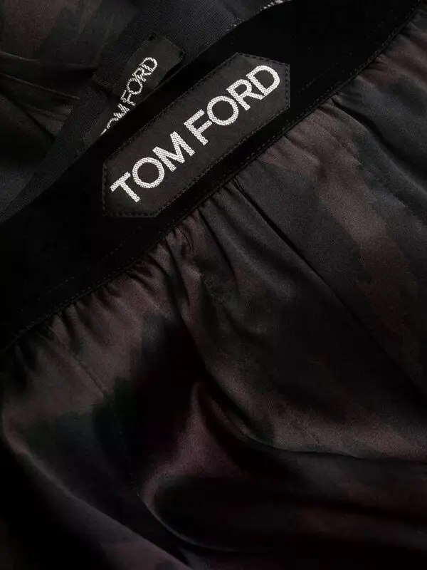 TOM FORD Patterned Logo-waistband Pyjama Trousers