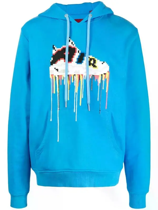 MOSTLY HEARD RARELY SEEN 8-BIT Prism Air Long-sleeve Hoodie - Blue