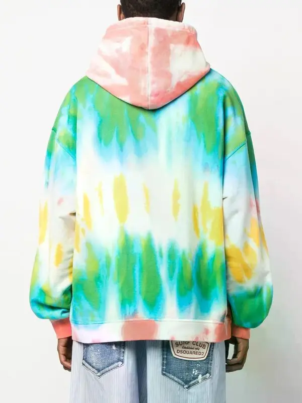 Dsquared2 Tie-dye Cotton Hoodie