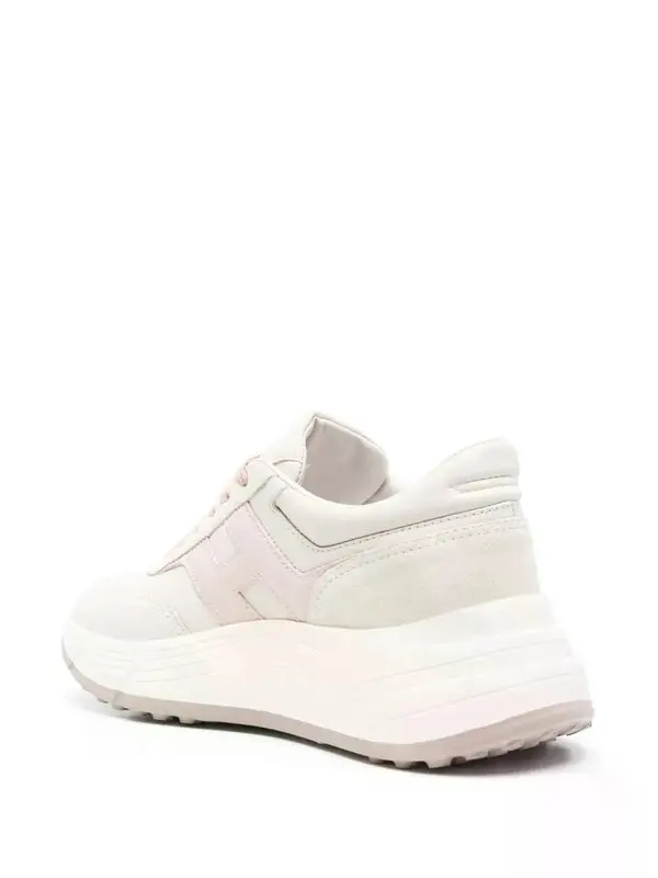 Hogan Almond Beige Lace-up Sneakers - Neutrals