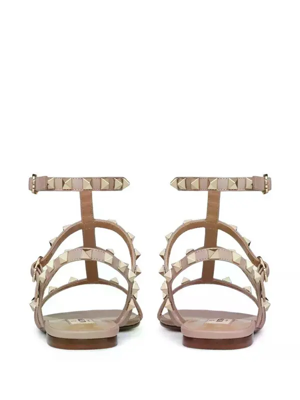 Valentino Garavani Rockstud Ankle-strap Flat Sandals