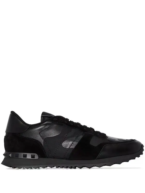 Valentino Garavani Rockrunner Camouflage-print Sneakers