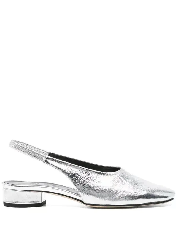 AeydĒ 25mm Dua Slingback Pumps - Silver