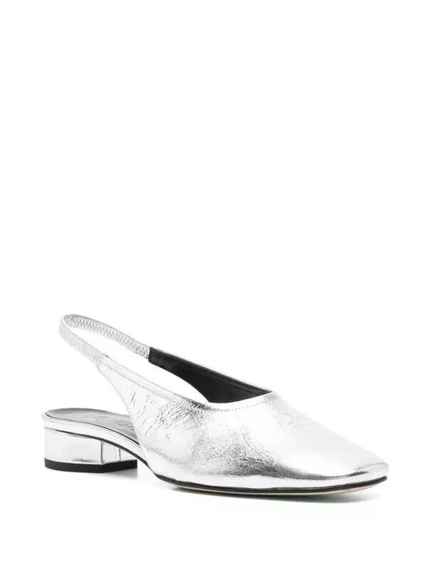 AeydĒ 25mm Dua Slingback Pumps - Silver