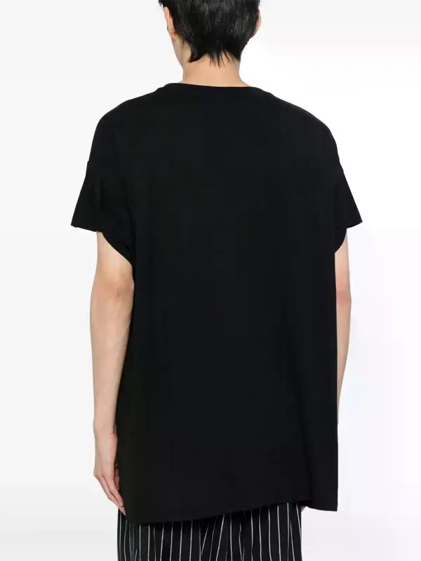 MARINA YEE Draped-detail Cotton T-shirt