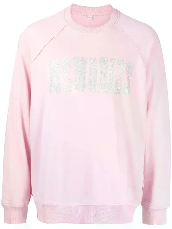 STAIN SHADE X Hiroshi Fujiwara Slogan-print Sweatshirt - Pink