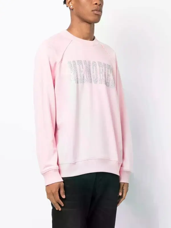STAIN SHADE Hiroshi Fujiwara Slogan Print Sweatshirt - Pink