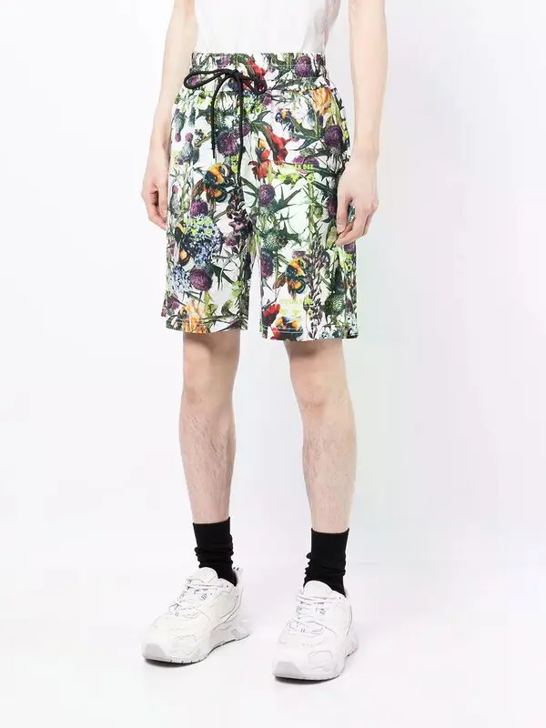 MAUNA KEA All-over Floral Print Track Shorts