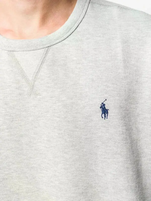 Polo Ralph Lauren Logo Embroidered T-shirt - Grey