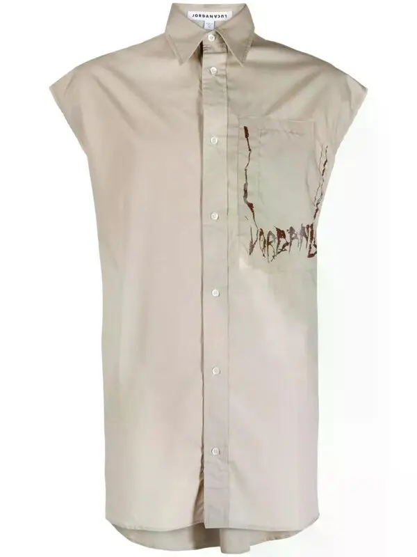 JORDANLUCA Skulls Cotton Shirt