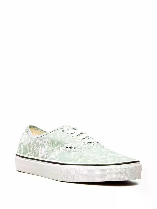 VANS Authentic Washes Sneakers With Abstract Print - Green