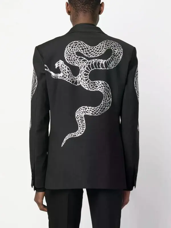 Philipp Plein Crystal-embellished Single-breasted Blazer