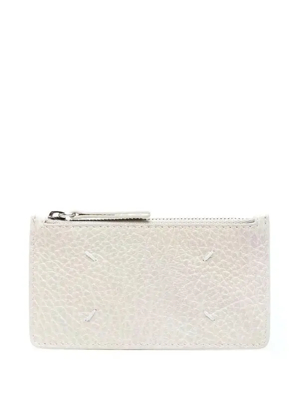 MAISON MARGIELA Four-stitch Leather Card Holder - Neutrals