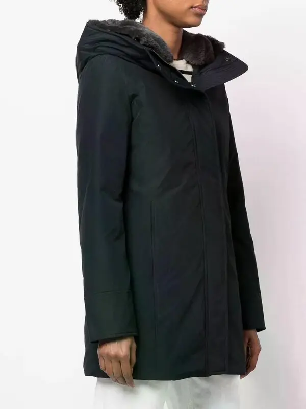 Woolrich Logo Patch Zip-up Hoodie