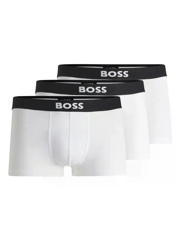 BOSS Logo-waistband Boxers - White