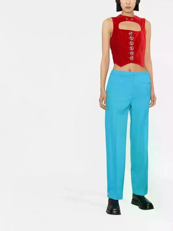 JW Anderson Aqua Mohair-wool Blend Trousers