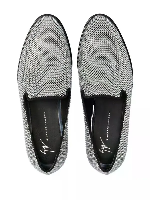 GIUSEPPE ZANOTTI Jareth Disco Crystal-embellished Loafers