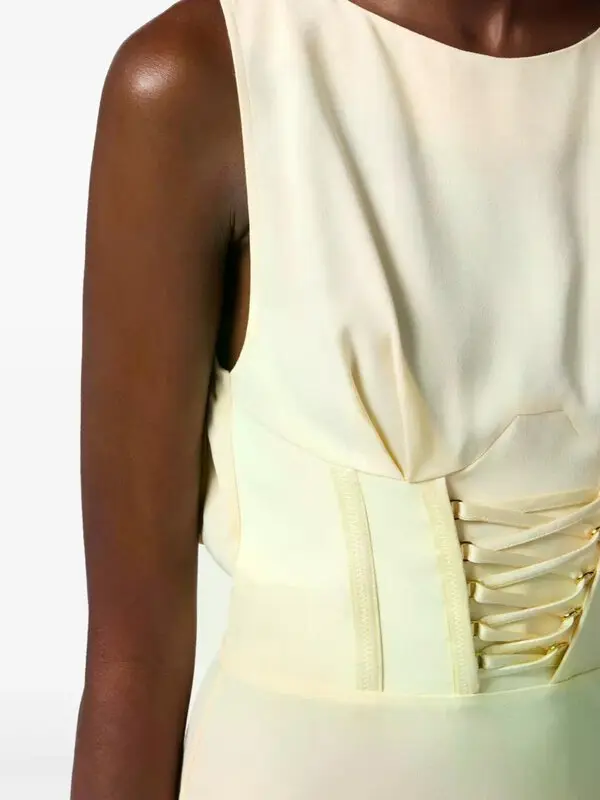 Elisabetta Franchi Corset Detail Midi Dress