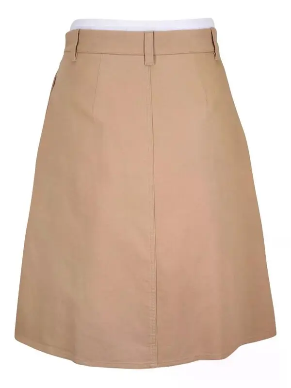 Vince Stretch-cotton A-line Skirt - Neutrals