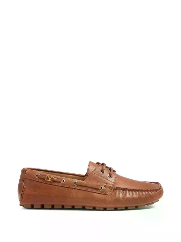 Valentino Garavani Fastaway Driver Loafers - Brown