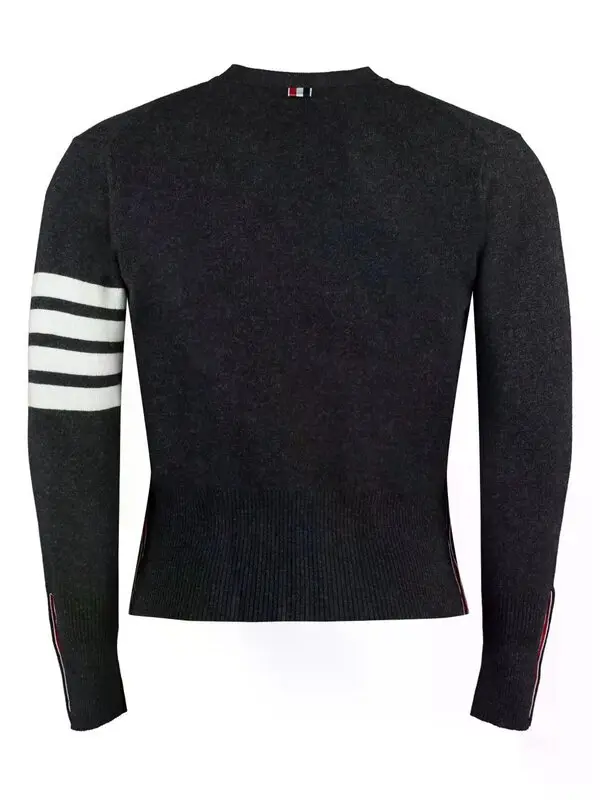 Thom Browne 4-bar Cashmere Cardigan - Grey