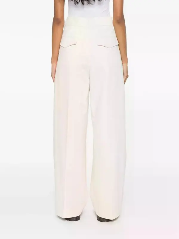 SEMICOUTURE Palazzo Trousers With Pressed Crease