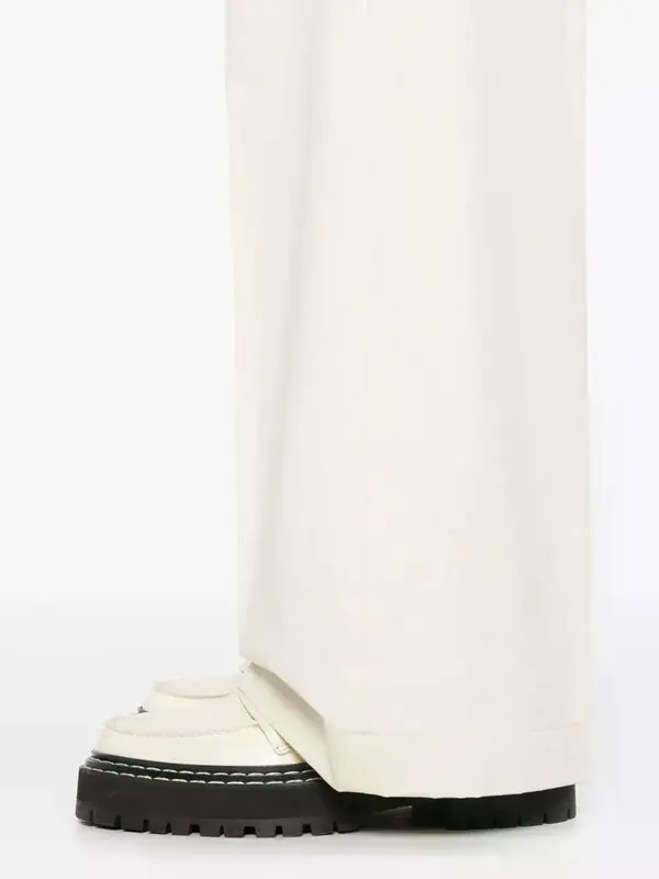 SEMICOUTURE Palazzo Trousers With Pressed Crease