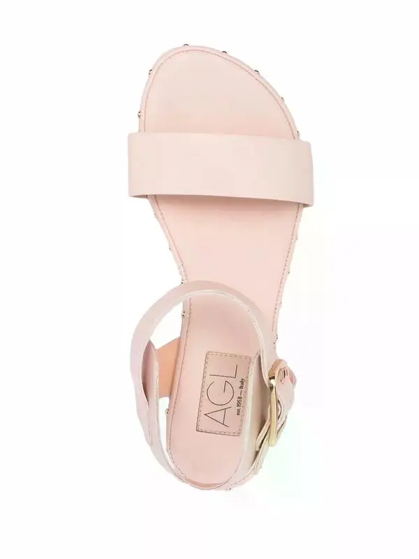 Agl Sveva Studded Leather Sandals