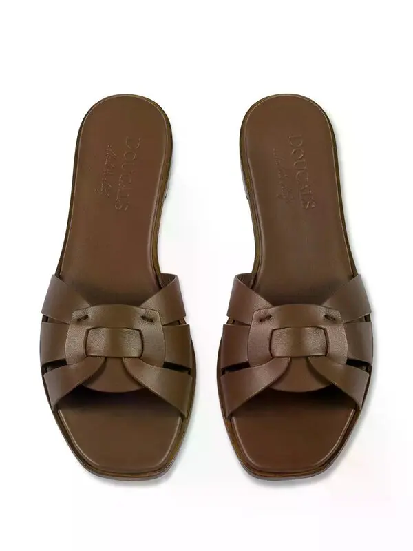 DOUCAL'S Leather Sandals - Brown