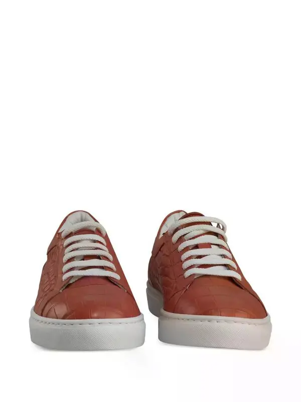 Kiton Leather Lace-up Sneakers
