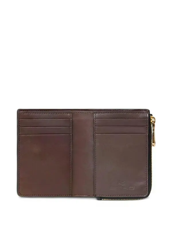Etro Small Leather Wallet - Black