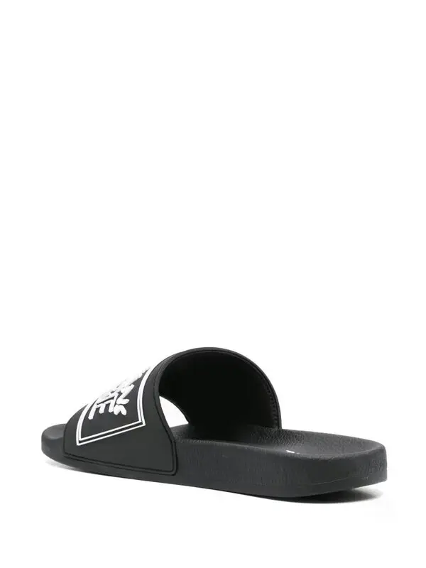 Versace Logo Embossed Slides