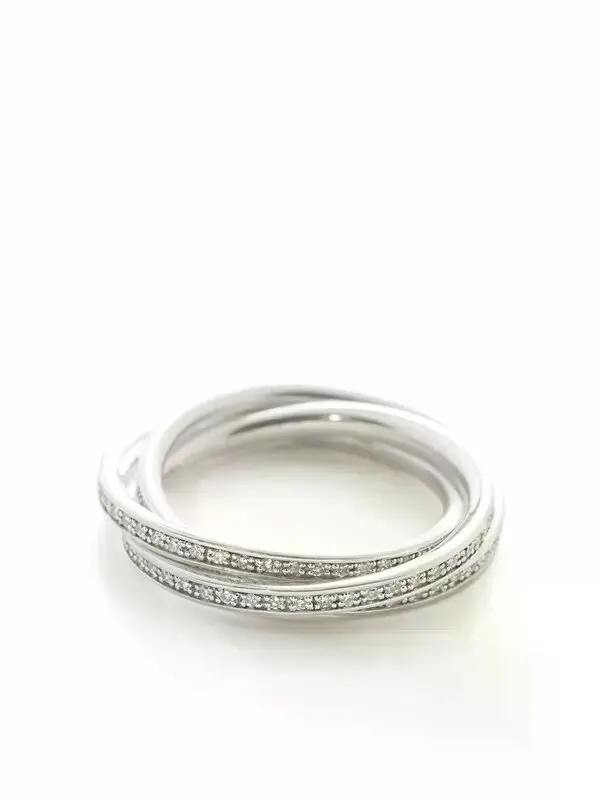 Monica Vinader Sterling Diamond Wedding Ring - Silver