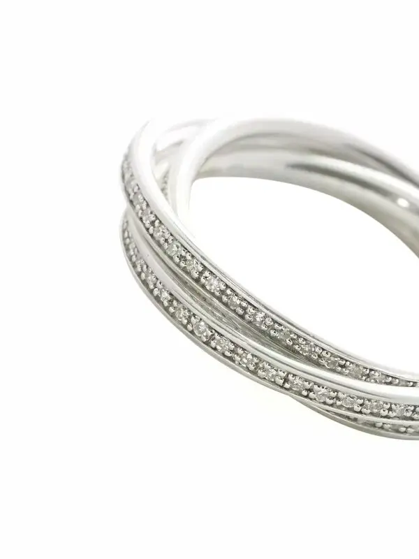 Monica Vinader Sterling Diamond Wedding Ring